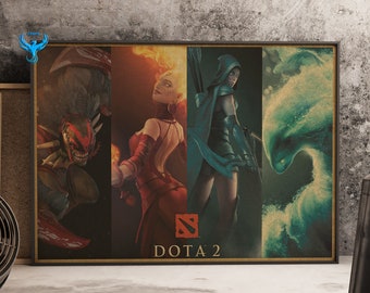 Dota 2 Retro Poster - Etsy