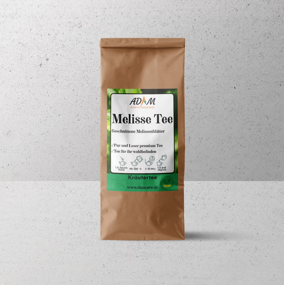 Lemon Balm Tea, Chopped Lemon Balm Leaves, 100 G Loose Tea for Health ...