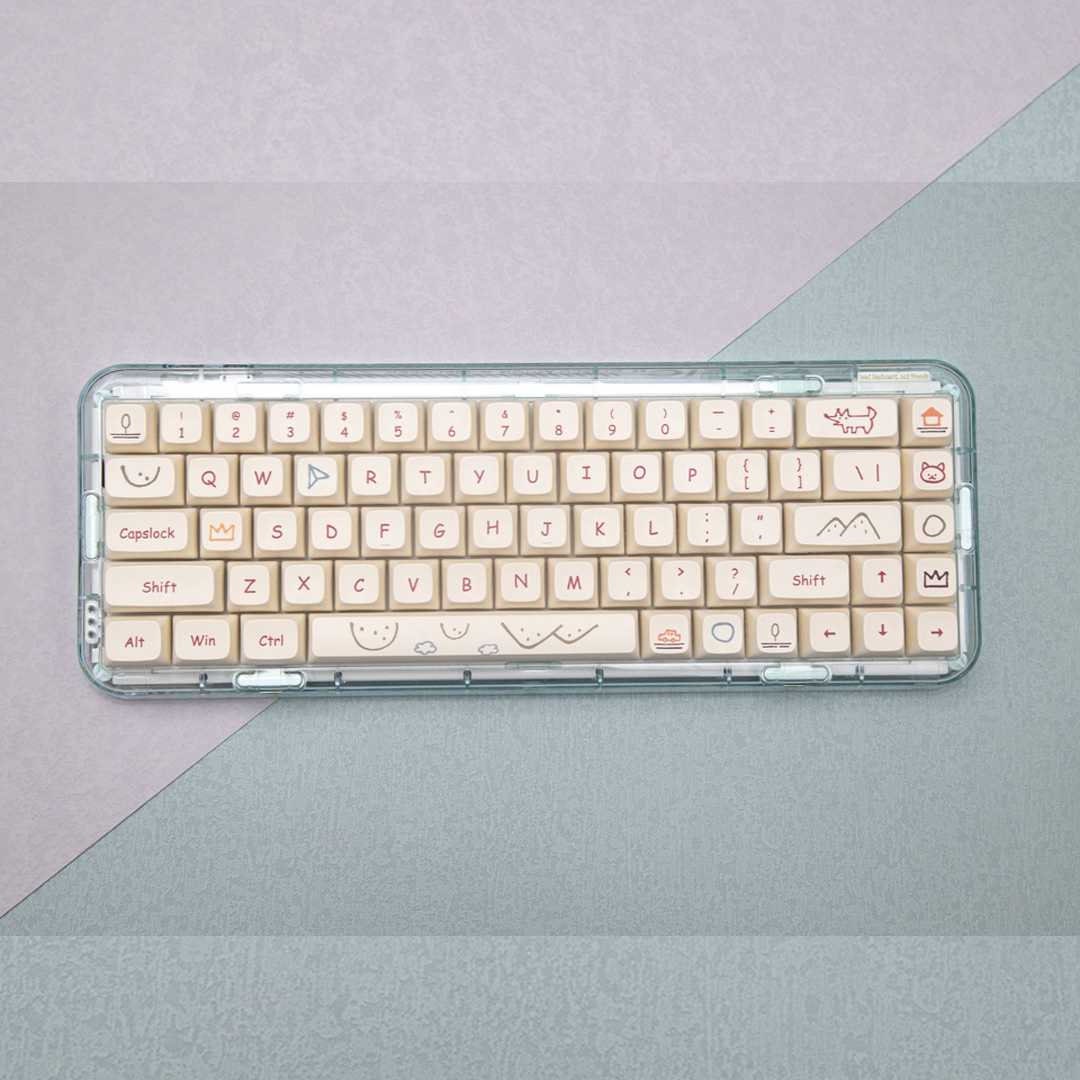 Low Profile Keycaps Graffiti Keycaps XDA Keycap Set With 127 Keys MX ...