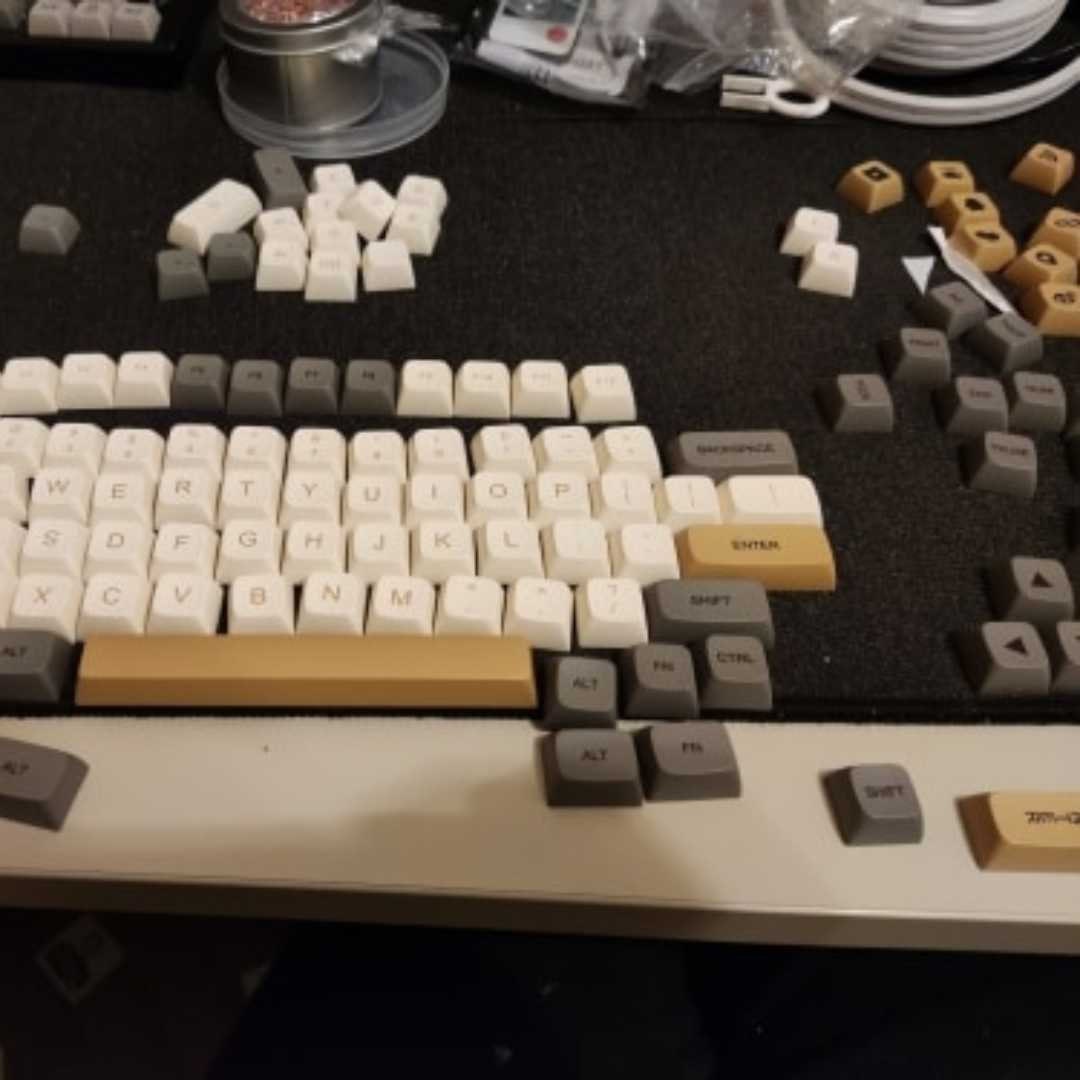 Low Profile Keycaps XDA Keycap Set With 125 Keys MX Compatible Shimmer ...