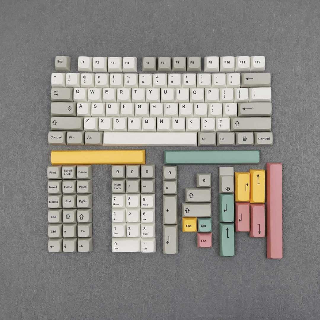 Low Profile Keycaps Retro Keycaps Cherry MX Keycap Set With 133 Keys MX ...