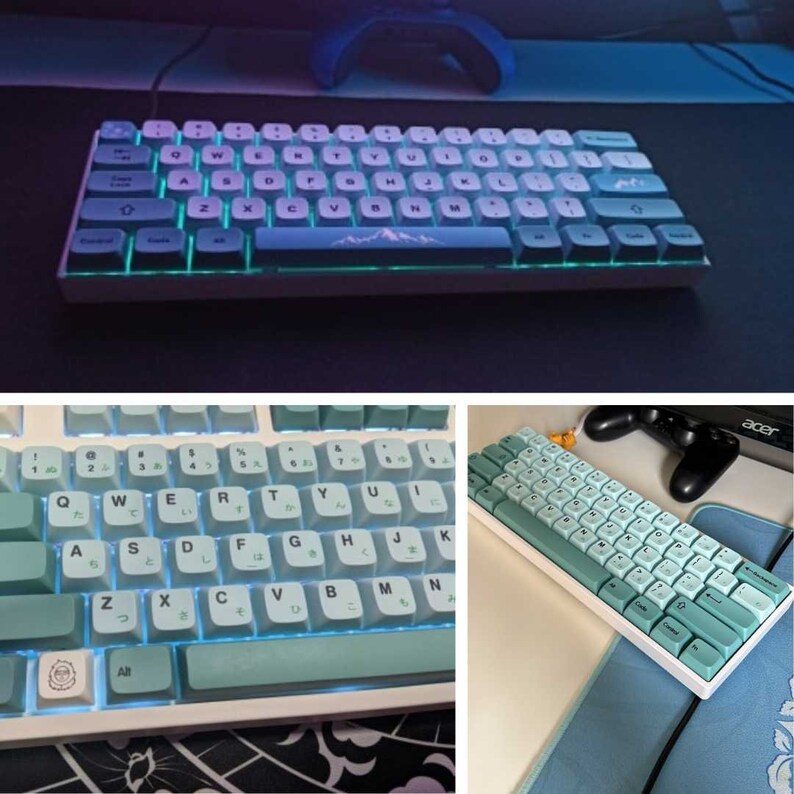 Low Profile Keycaps XDA Keycap Set With 120 Keys MX Compatible GMK ...