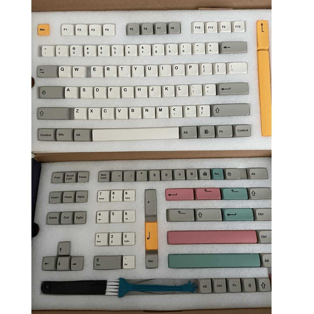 Low Profile Keycaps Retro Keycaps Cherry MX Keycap Set With 133 Keys MX ...