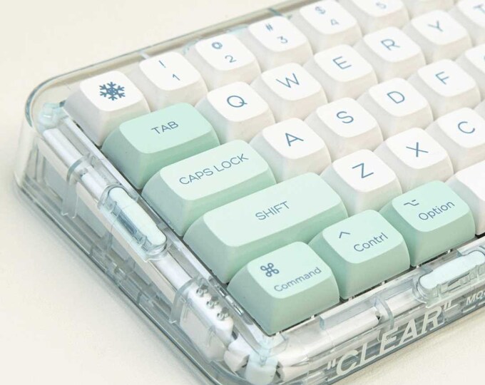 Low Profile Keycaps XDA Keycap Set White Keycaps With 130 Keys MX ...