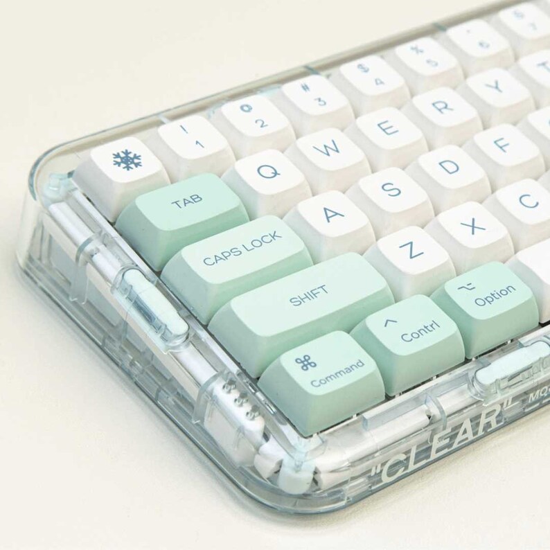 Low Profile Keycaps XDA Keycap Set White Keycaps With 130 Keys MX ...