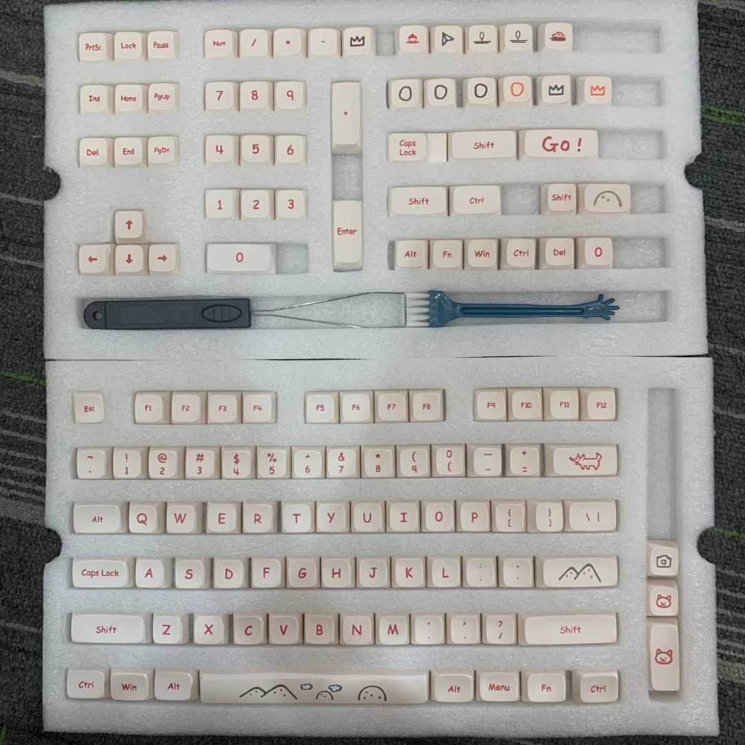 Low Profile Keycaps Graffiti Keycaps XDA Keycap Set With 127 Keys MX ...