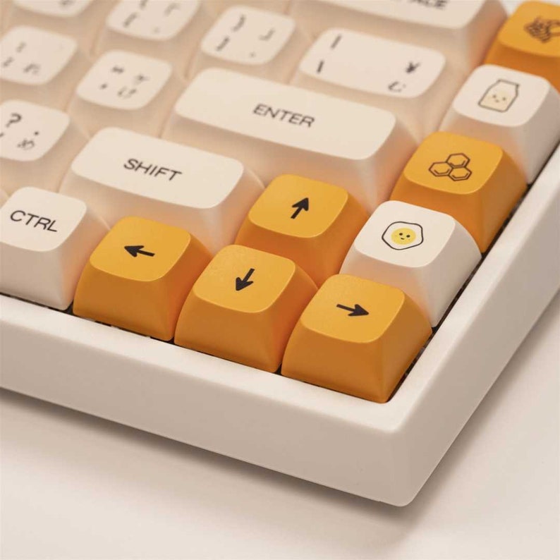 Low Profile Keycaps Honey Bee Keycaps XDA Keycap Set With 131 Keys MX ...