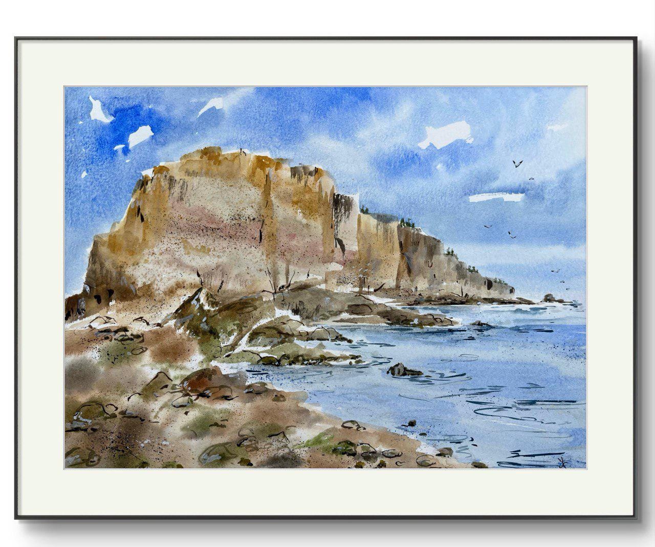 Cape Split Original Watercolour Painting - Etsy