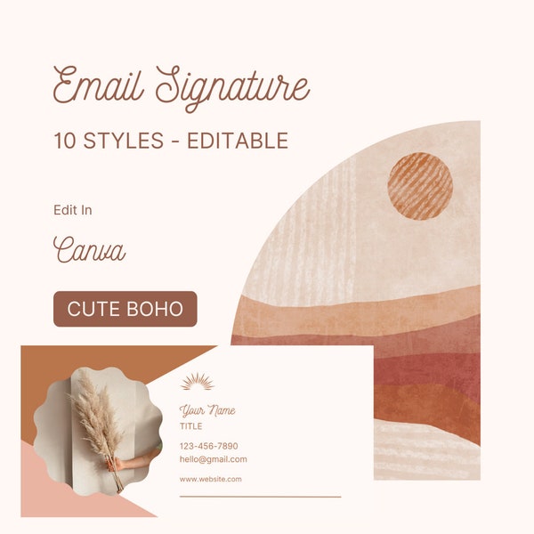 Cute Email Signature - Etsy