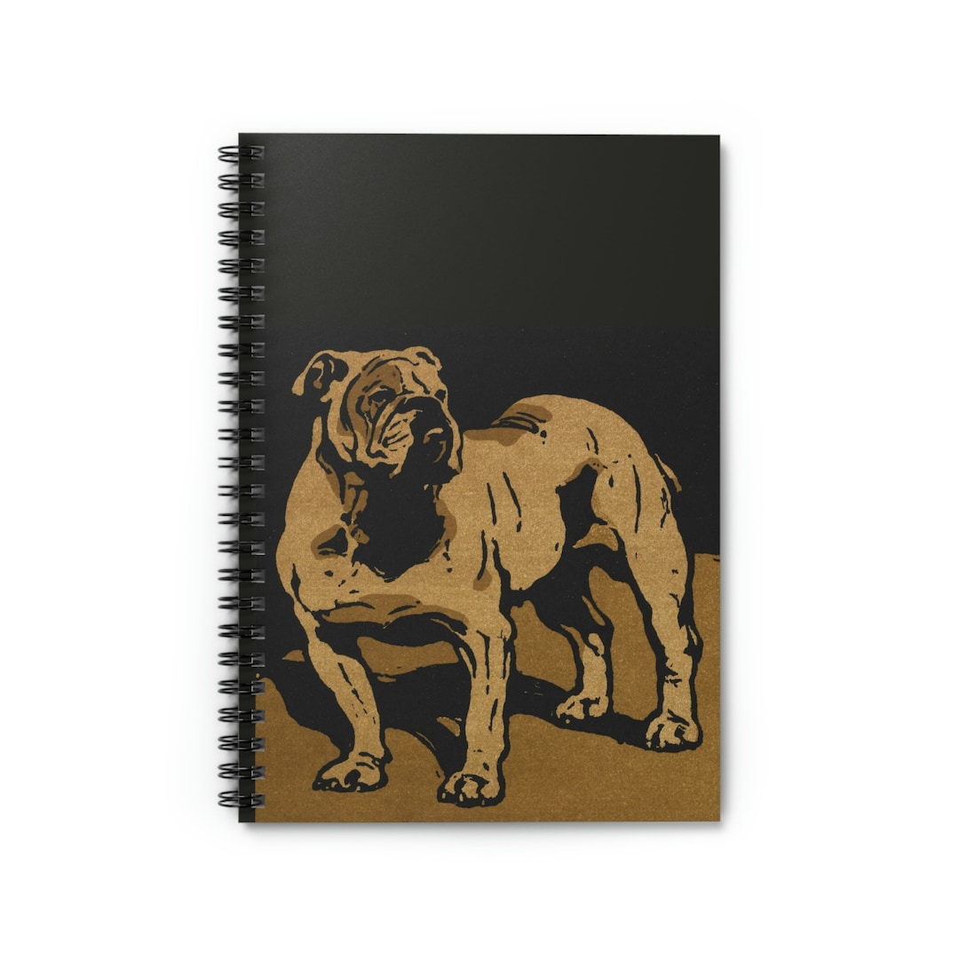 Lined Notebook English Bulldog - Etsy