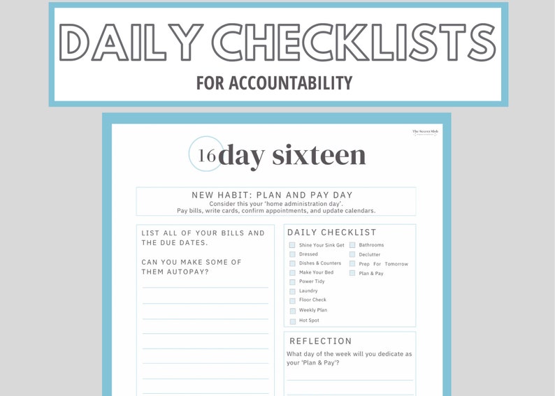 The Secret Slob: 21 Days to a Clean Home Challenge - Etsy