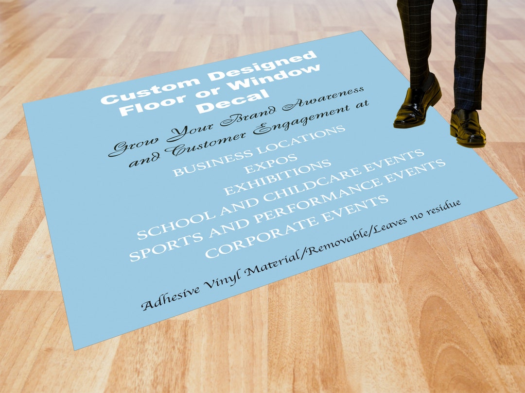 Custom Floor Sticker - for Business and Event Branding and Marketing ...