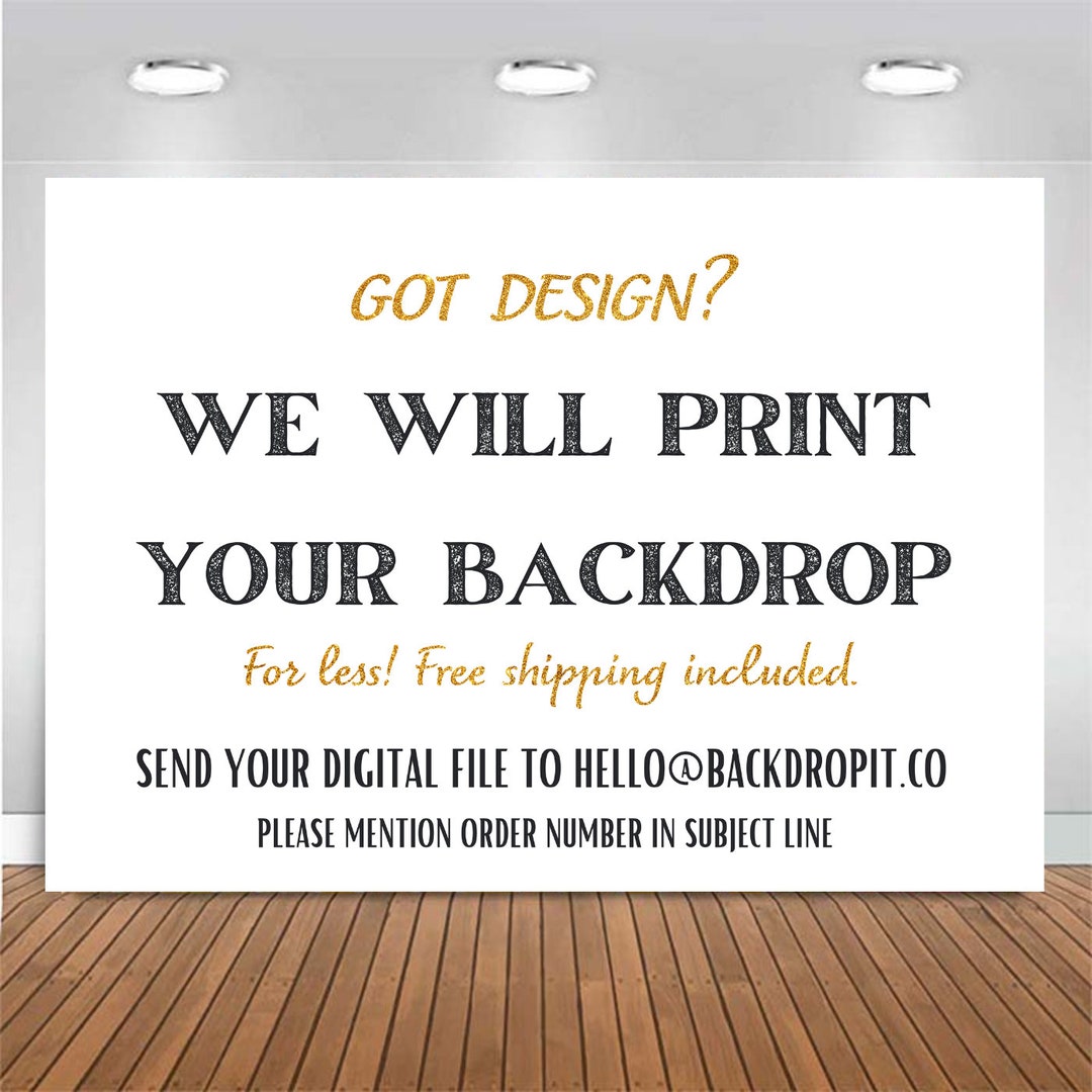 Fully Custom Backdrop - Print My Backdrop, Personalized Banner, Themed ...