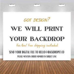 Fully Custom Backdrop - Print My Backdrop, Personalized Banner, Themed ...