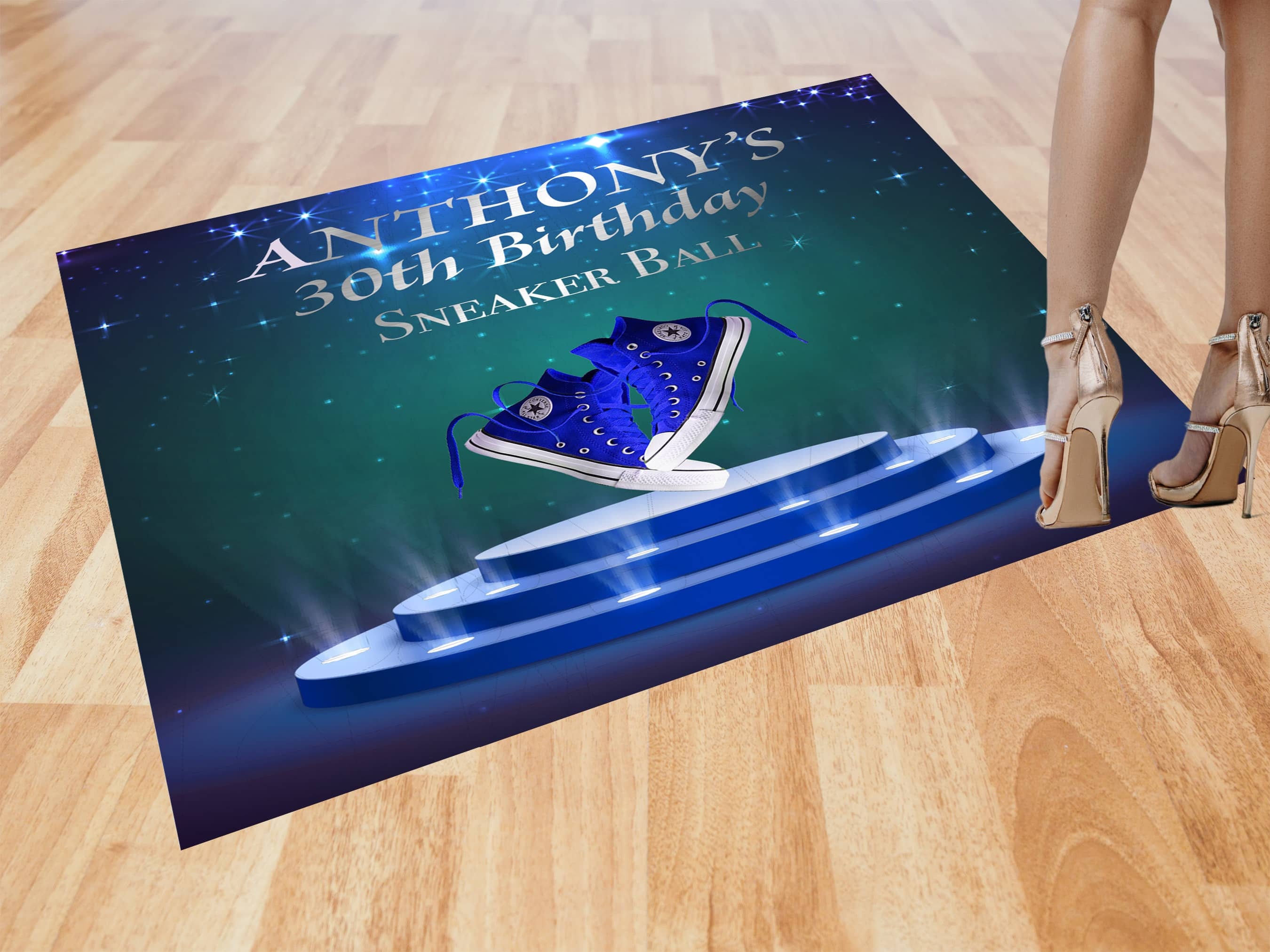 Custom Floor Sticker - Sneaker Ball, Removable Floor Decal ...