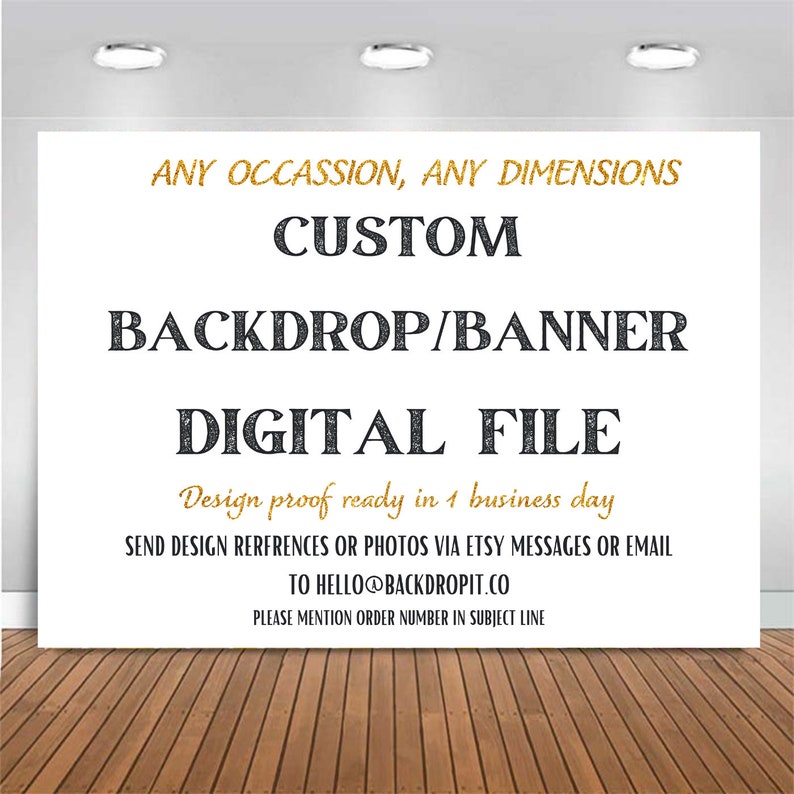 Customized Backdrop Design Digital File, Any Occassion, Any Size ...