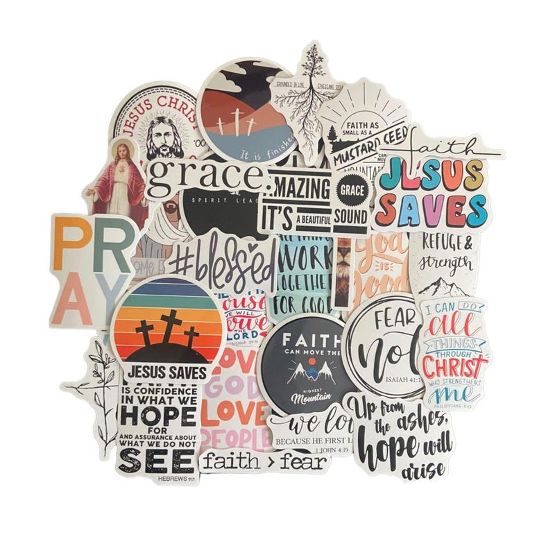 Christian Stickers - Etsy