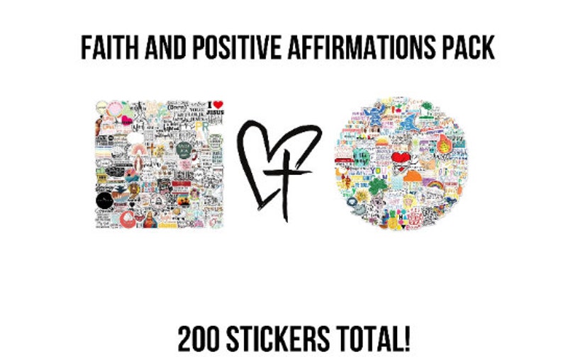 100pcs Christian Faith Sticker Set Inspirational Jesus Stickers Bundle ...