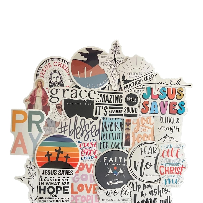 Christian Stickers - Etsy