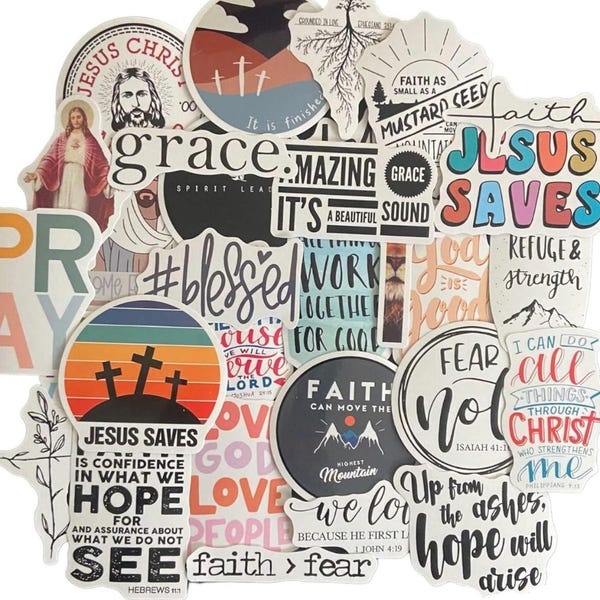 Christian Stickers - Etsy