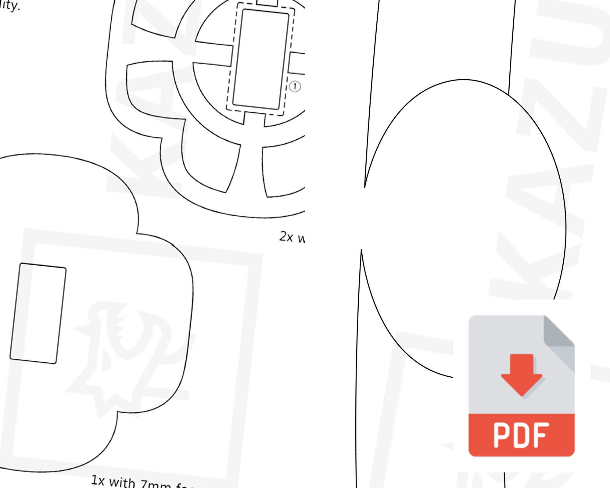 Cosplay Pattern Tengen Katana // Digital Pattern Download // Blade and ...