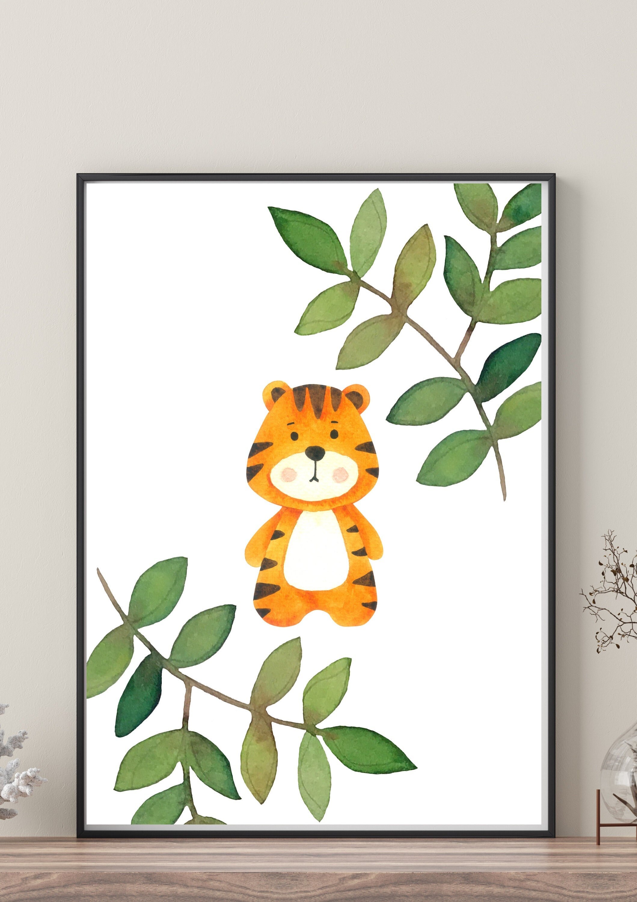 Baby Tiger Printable. Baby Room Printable. Tiger Printable - Etsy