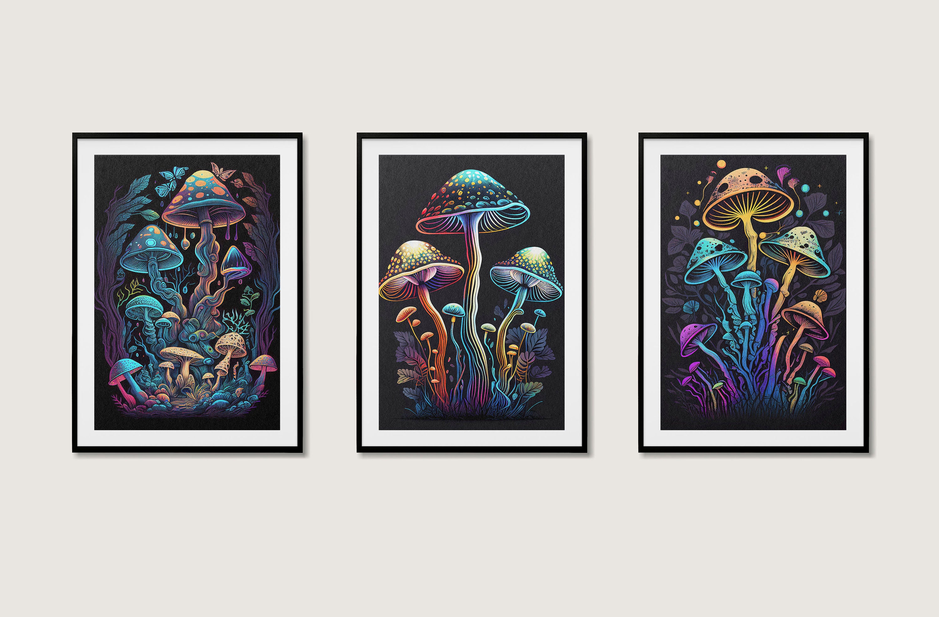 Funky Fungi I - Etsy