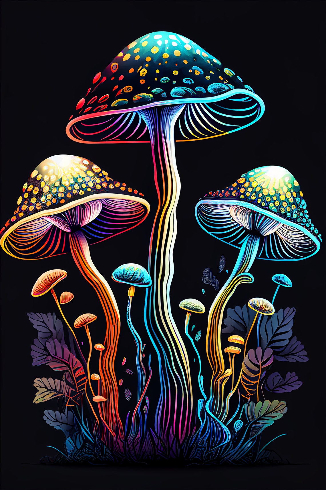 Funky Fungi II - Etsy