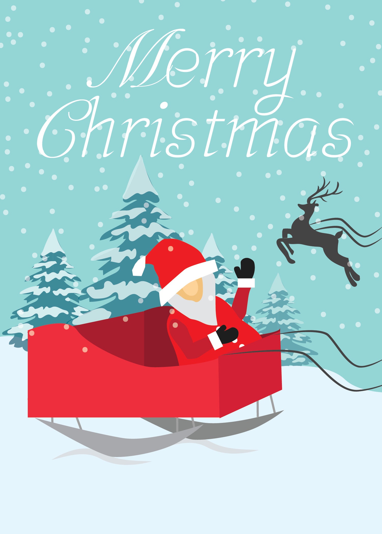 Printable Christmas Cards,greeting Card Template,christmas Card Digital ...