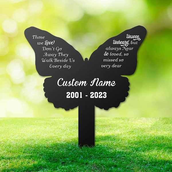 Butterfly Memorial Stakes - Etsy