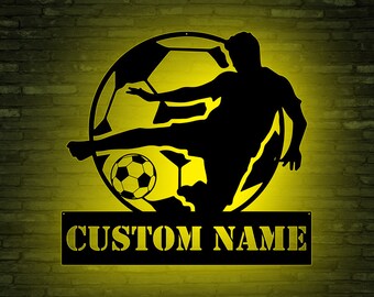 Soccer Street Sign Soccer Team Player Ball Signs Gift - Etsy