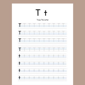 26 Upper & Lowercase Alphabet Letter Tracing Printable Worksheets ...