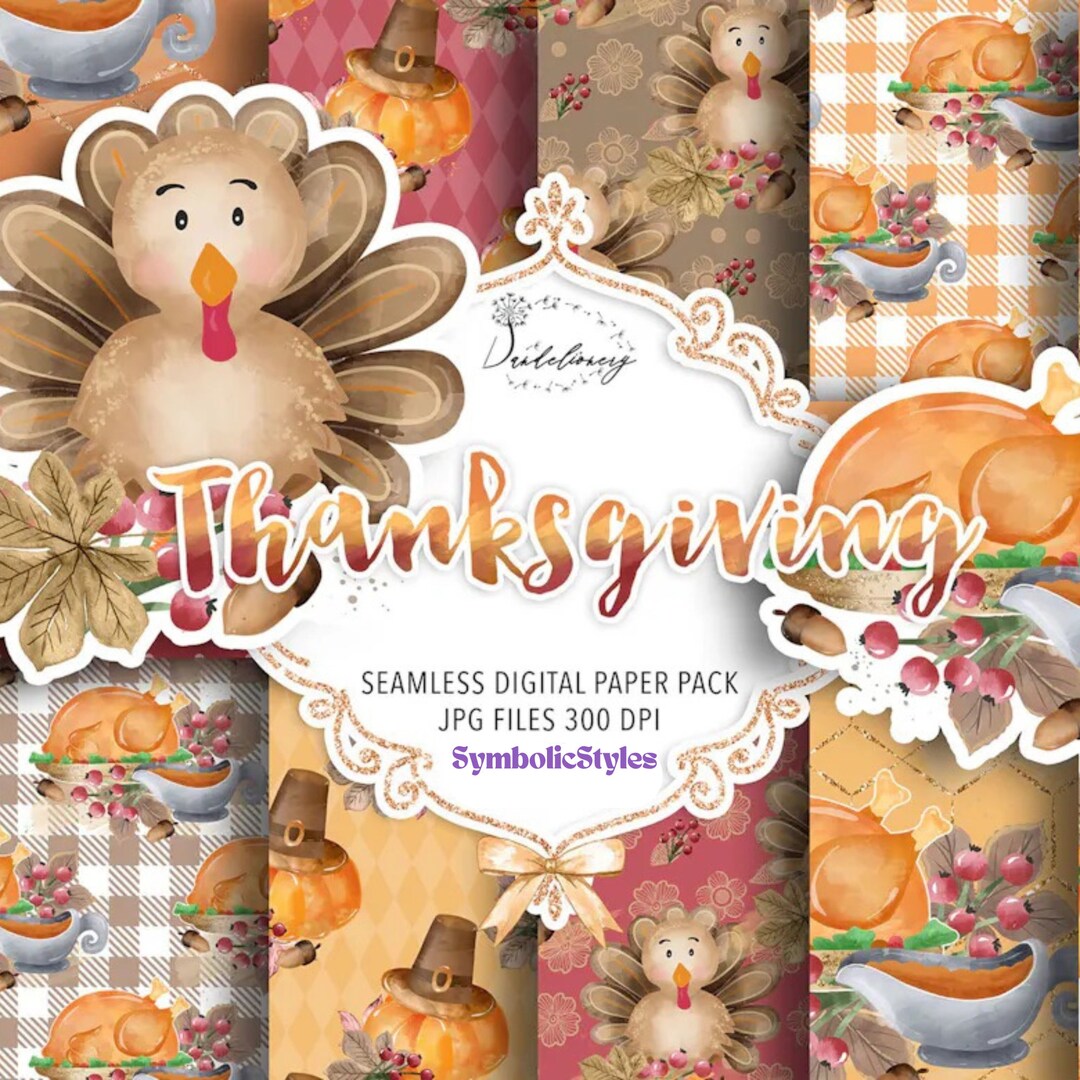 Thanksgiving Digital, Autumn Leaves, Fall, Fall Clipart, Thanksgiving ...