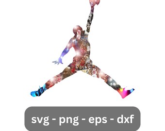 Michael Jordan SVG Wall Art Decor Vector Poster Design PNG Digital ...
