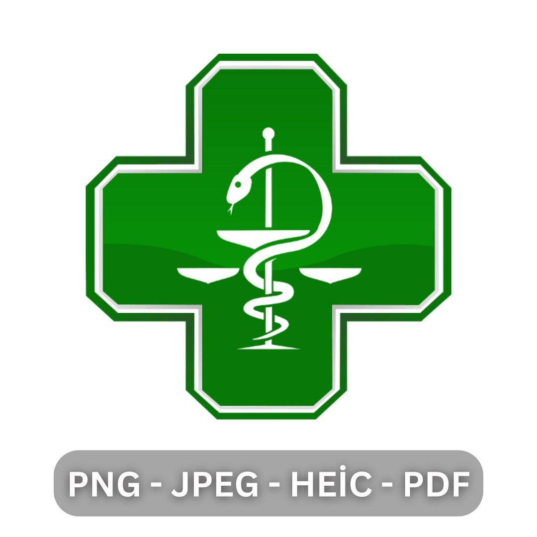 Pharmacy Cross Logo Digital Download for Medical, Healthcare ...