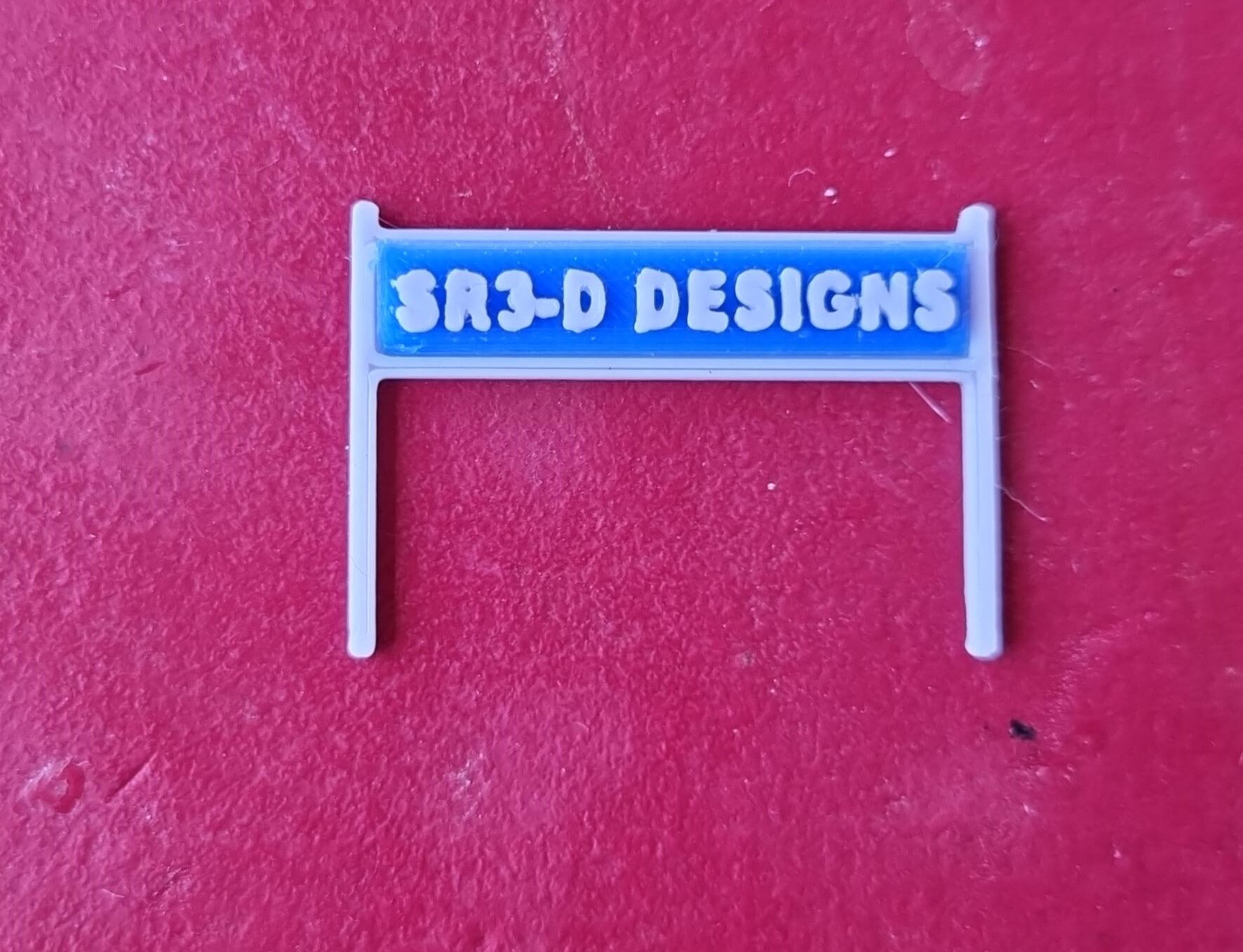 N Gauge Model Railway Station Sign 6 Colours Customisable Name Set of 2 ...