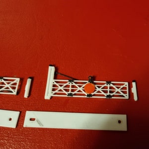 TT Gauge LEVEL CROSSING Gates 3D Printed in Black & White . - Etsy