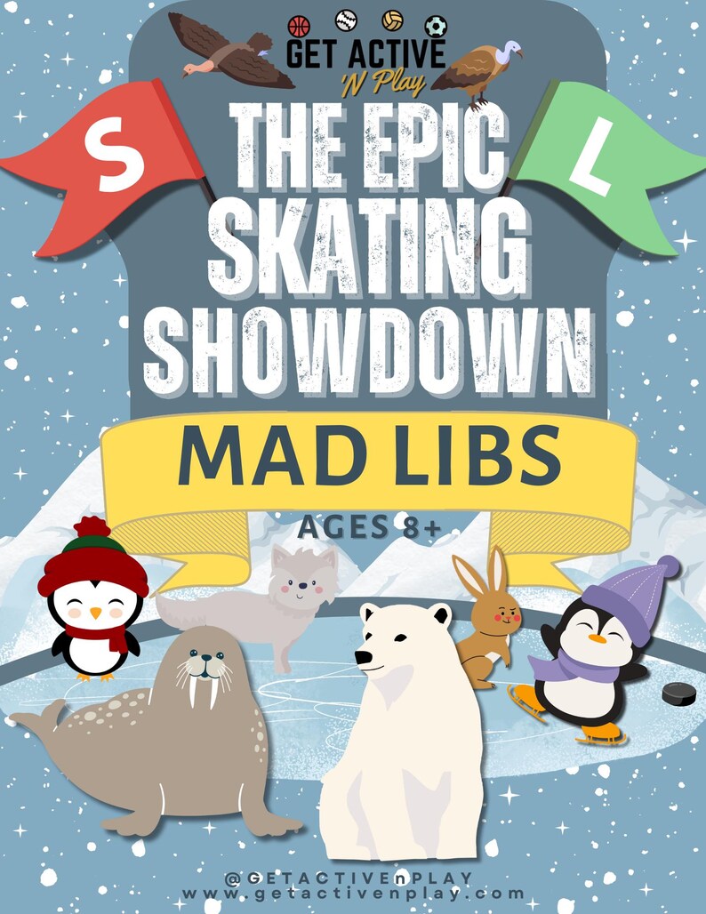 Get Active Mad Libs - the Epic Skating Showdown (2/5) - Etsy