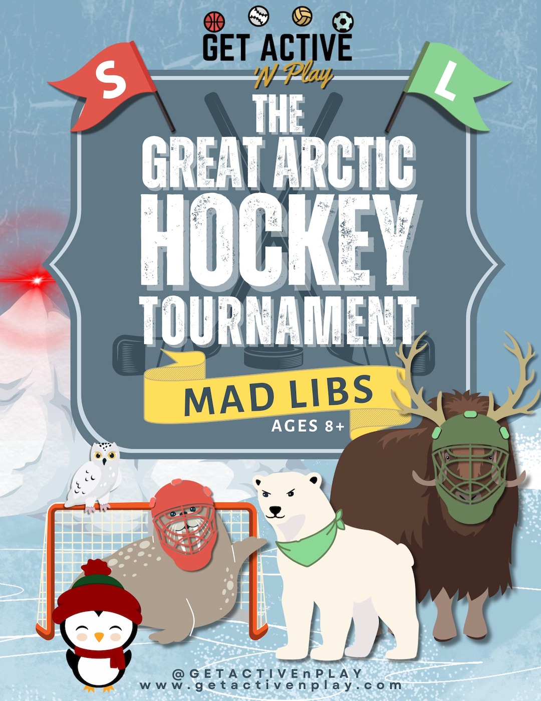 Get Active Mad Libs - the Great Arctic Hockey Tournament (3/5) - Etsy