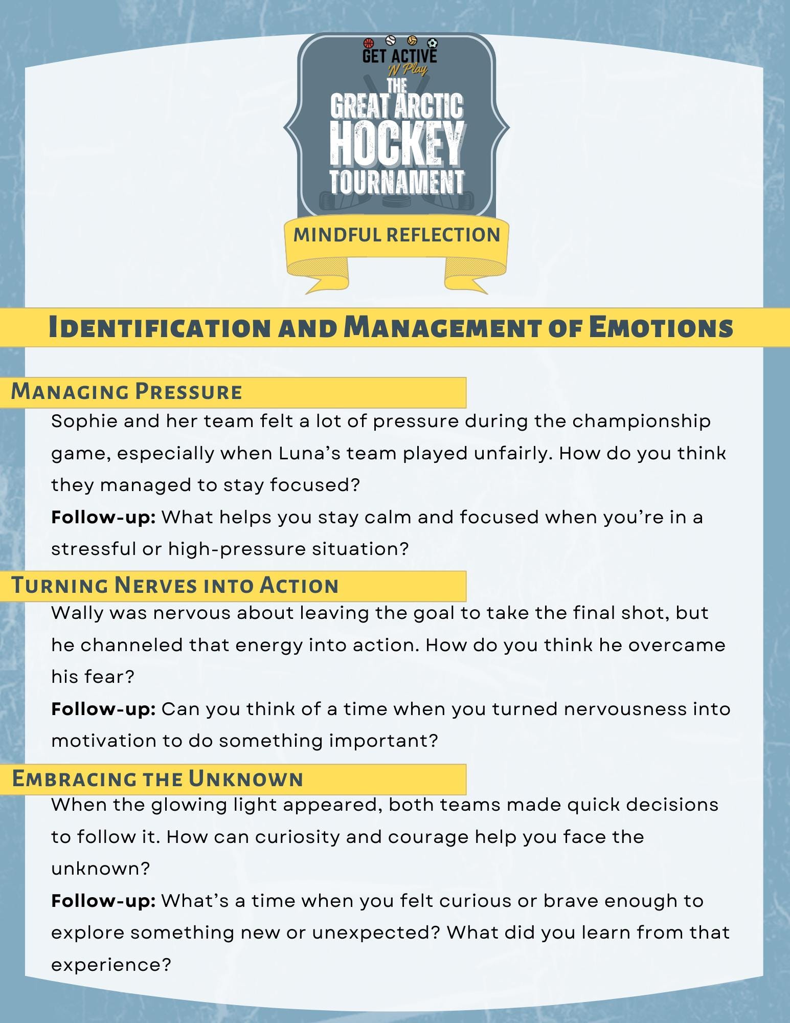 Get Active Mad Libs - the Great Arctic Hockey Tournament (3/5) - Etsy