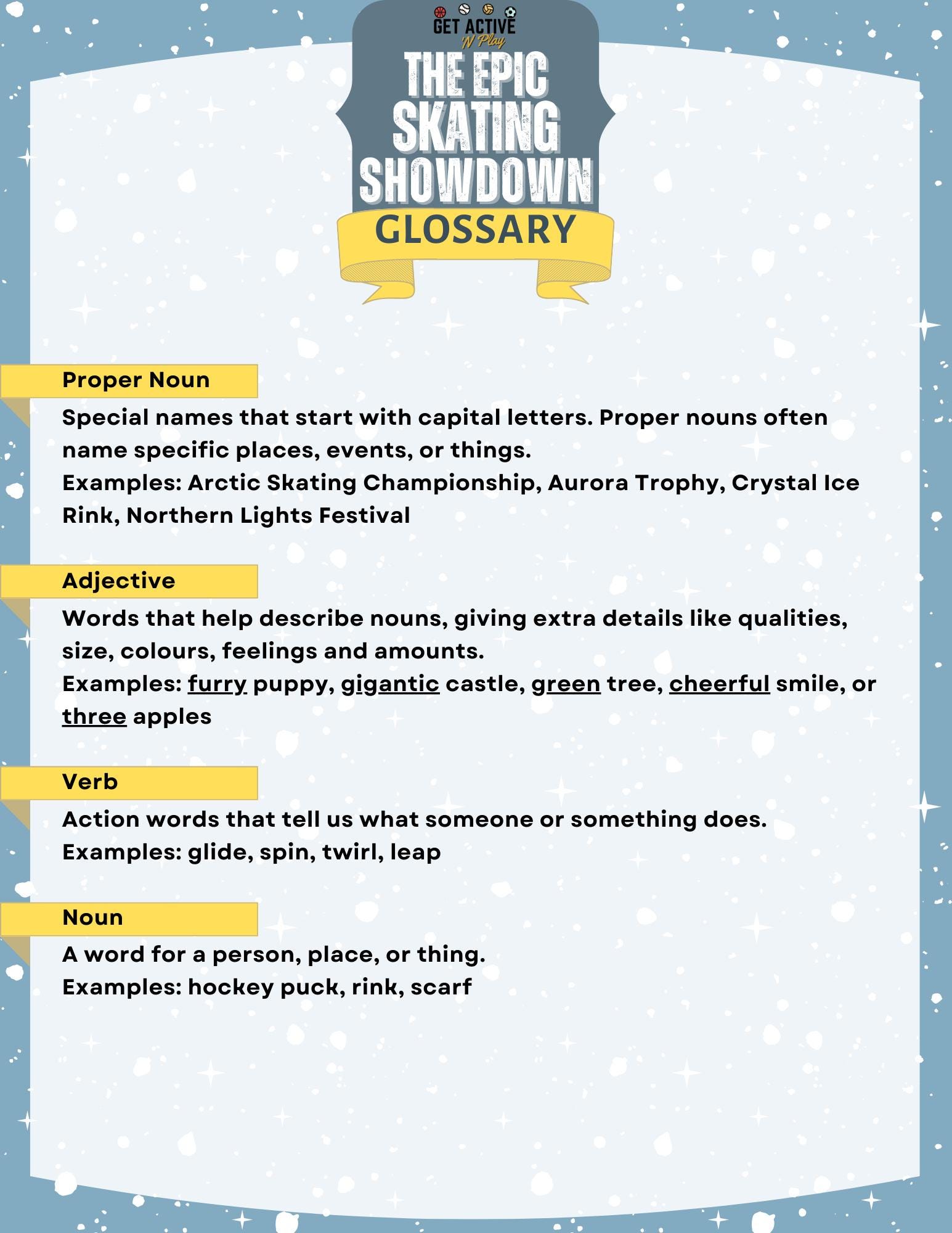 Get Active Mad Libs - the Epic Skating Showdown (2/5) - Etsy