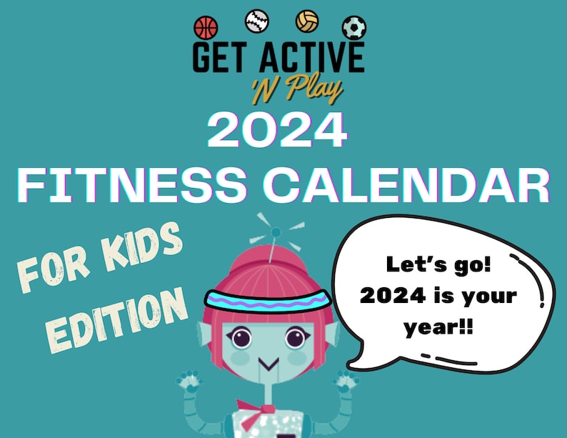 2024 Kids Physical Activity Calendar - Etsy
