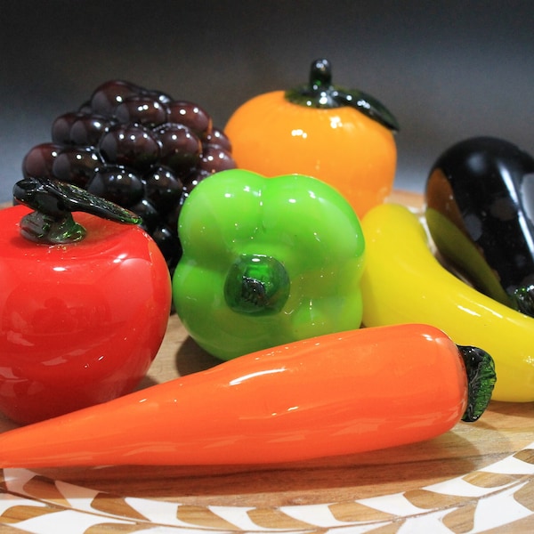 Glass Fruits - Etsy