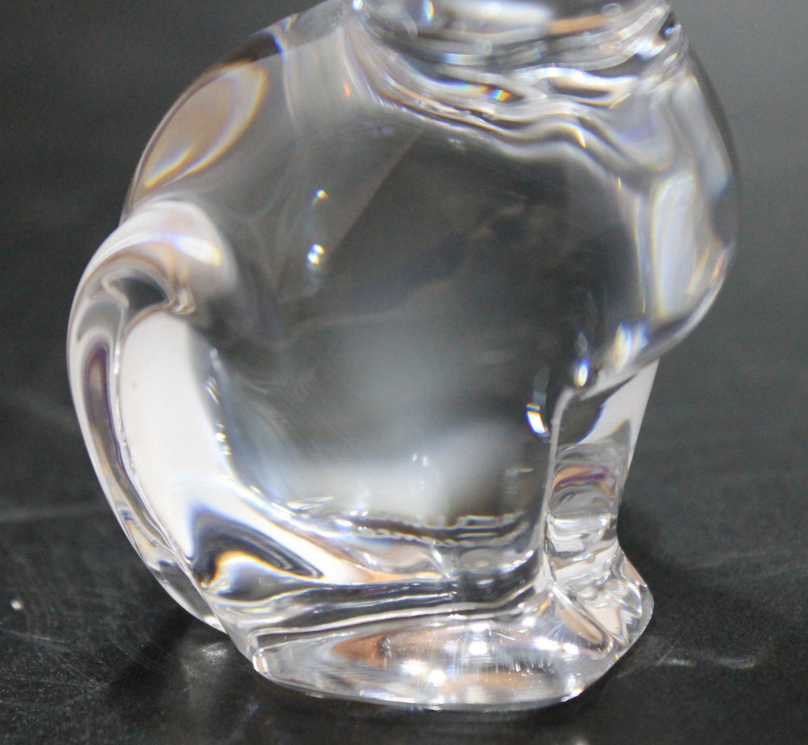 Daum France Crystal Cat Figurine - Etsy