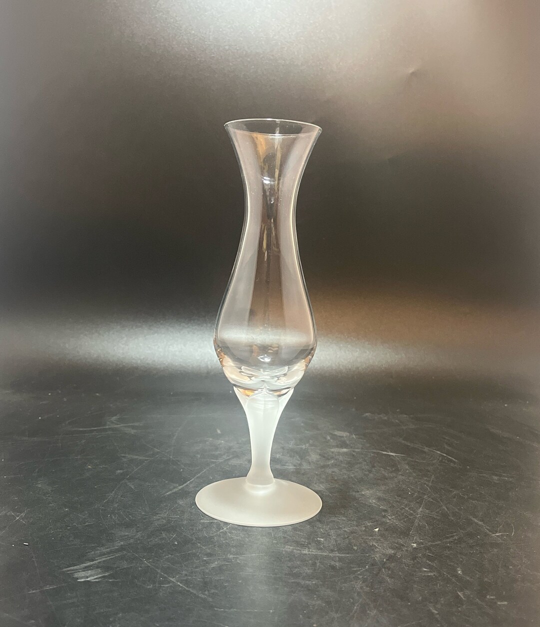 Fostoria Lotus Crystal Mist Bud Vase - Etsy