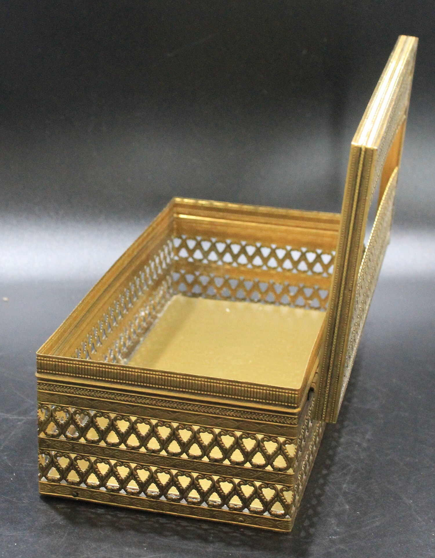 Hollywood Regency Filigree Tissue Box Holder With Hinged Lid - Etsy