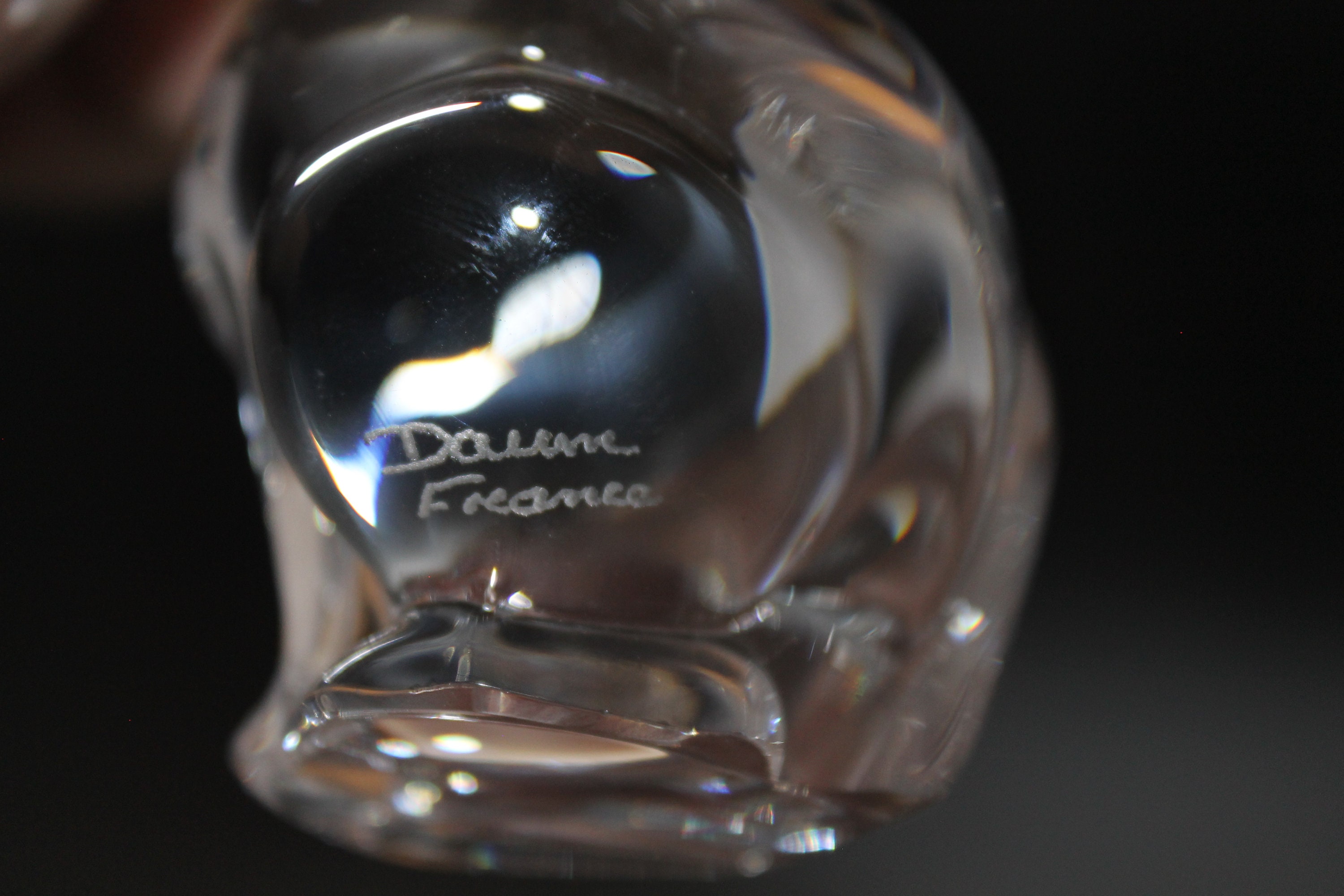 Daum France Crystal Cat Figurine - Etsy