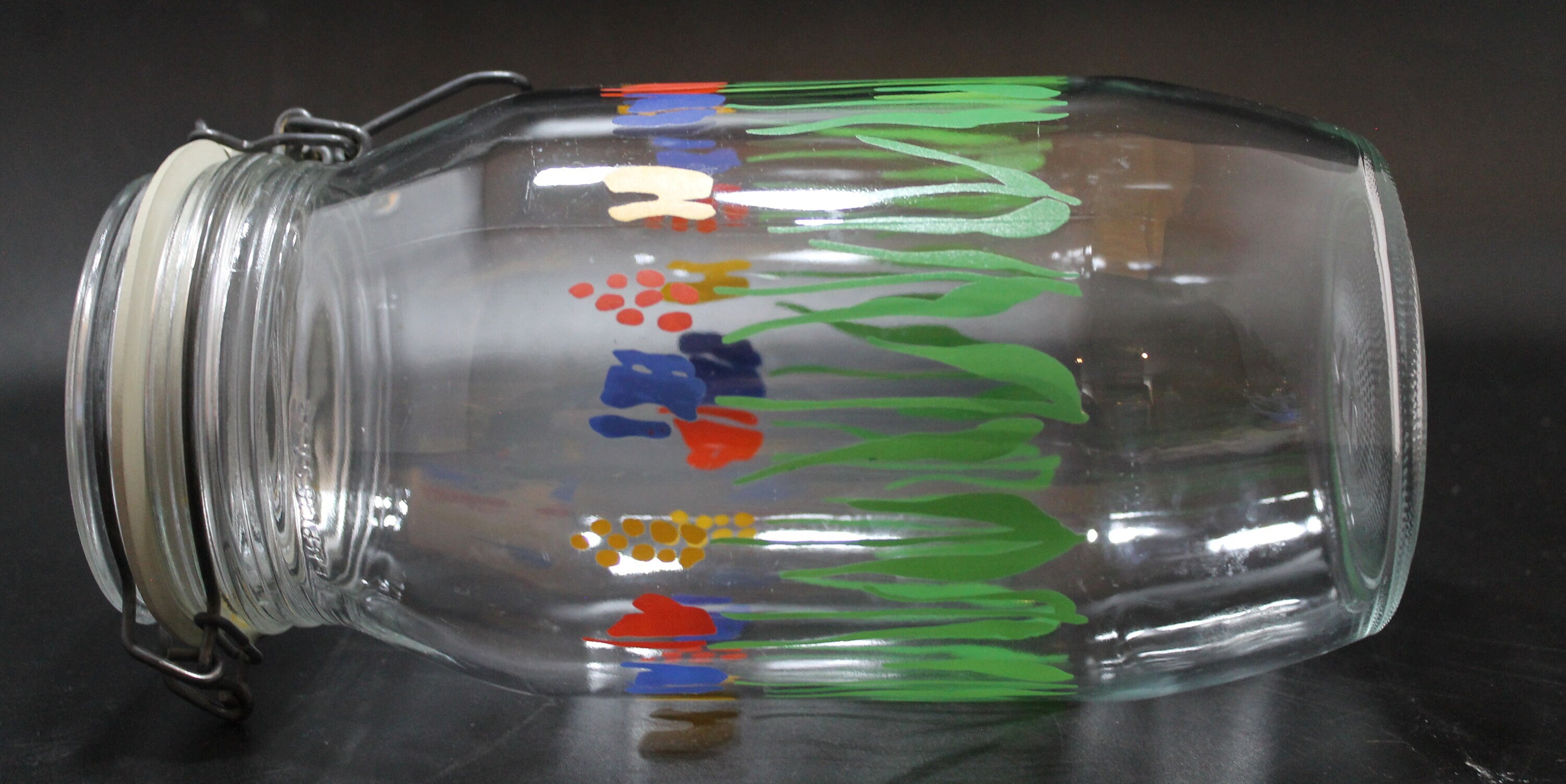 ARC France 2L Glass Jar With Wire Bail Closure - Etsy