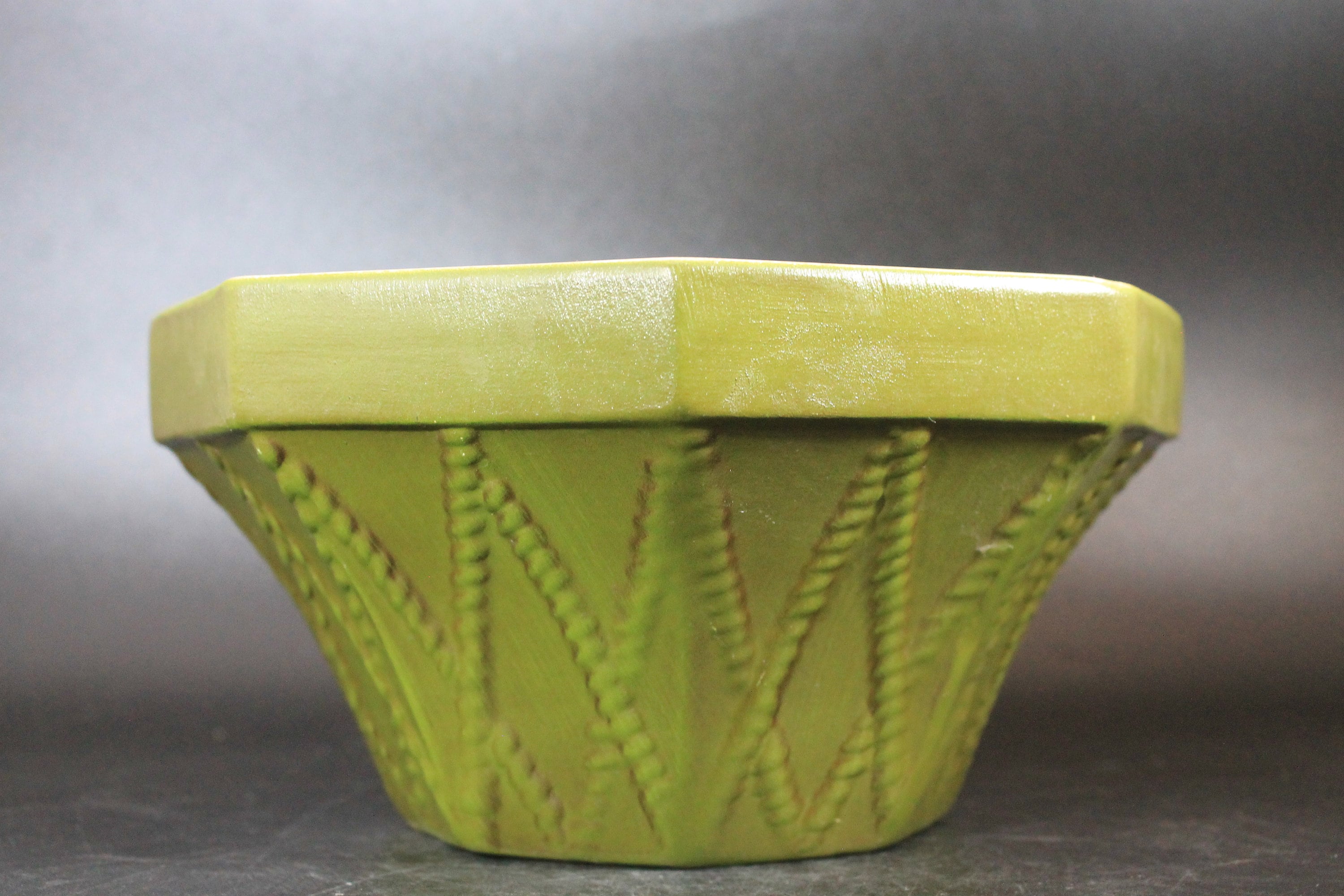 Haeger Pottery No. 834 Olive Green Planter - Etsy