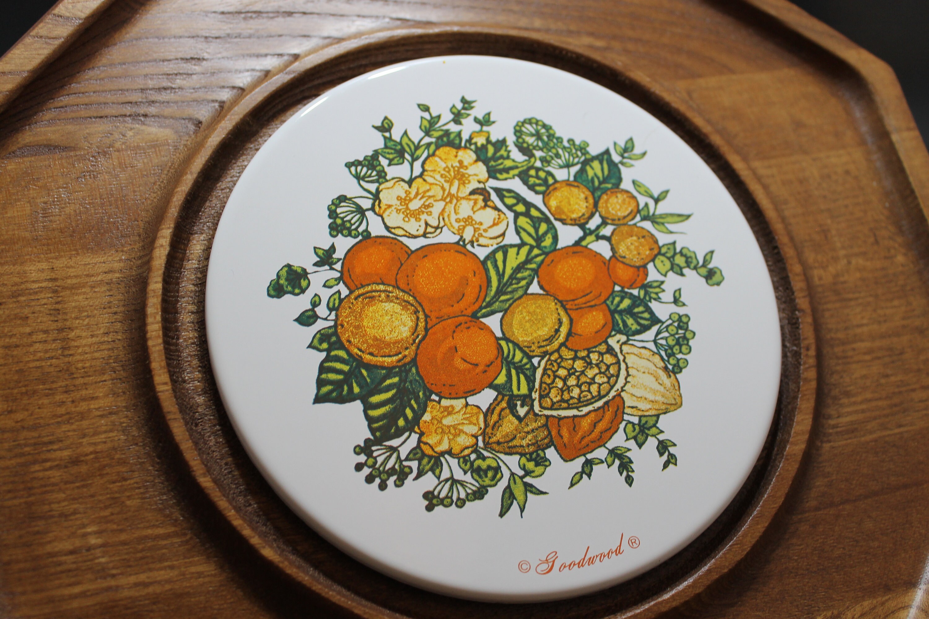 Goodwood Octagonal Cheese and Cracker Tray With Glass Dome Lid - Etsy